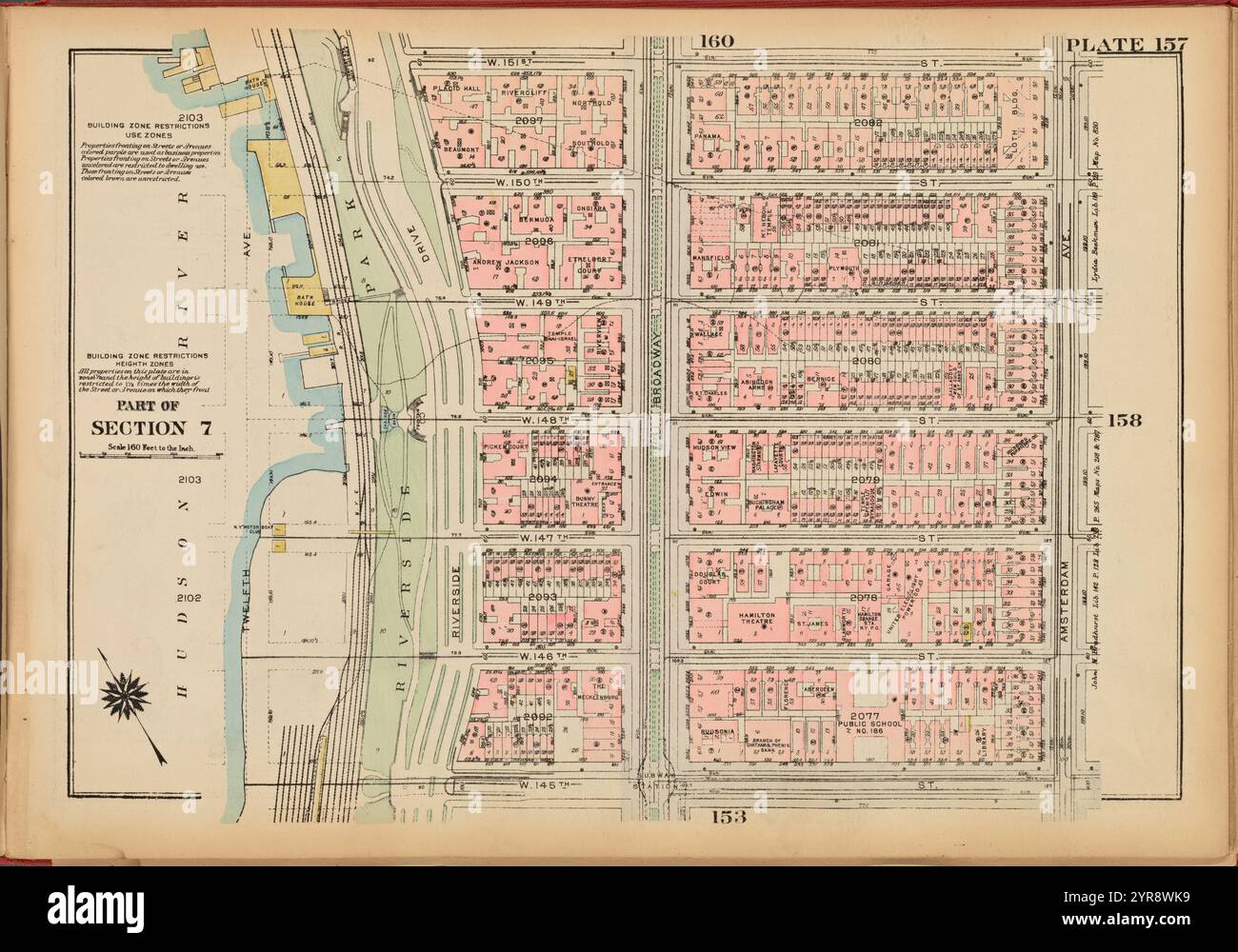 Plate 157, Part of Section 7: [Bounded by W. 151st Street, Amsterdam ...
