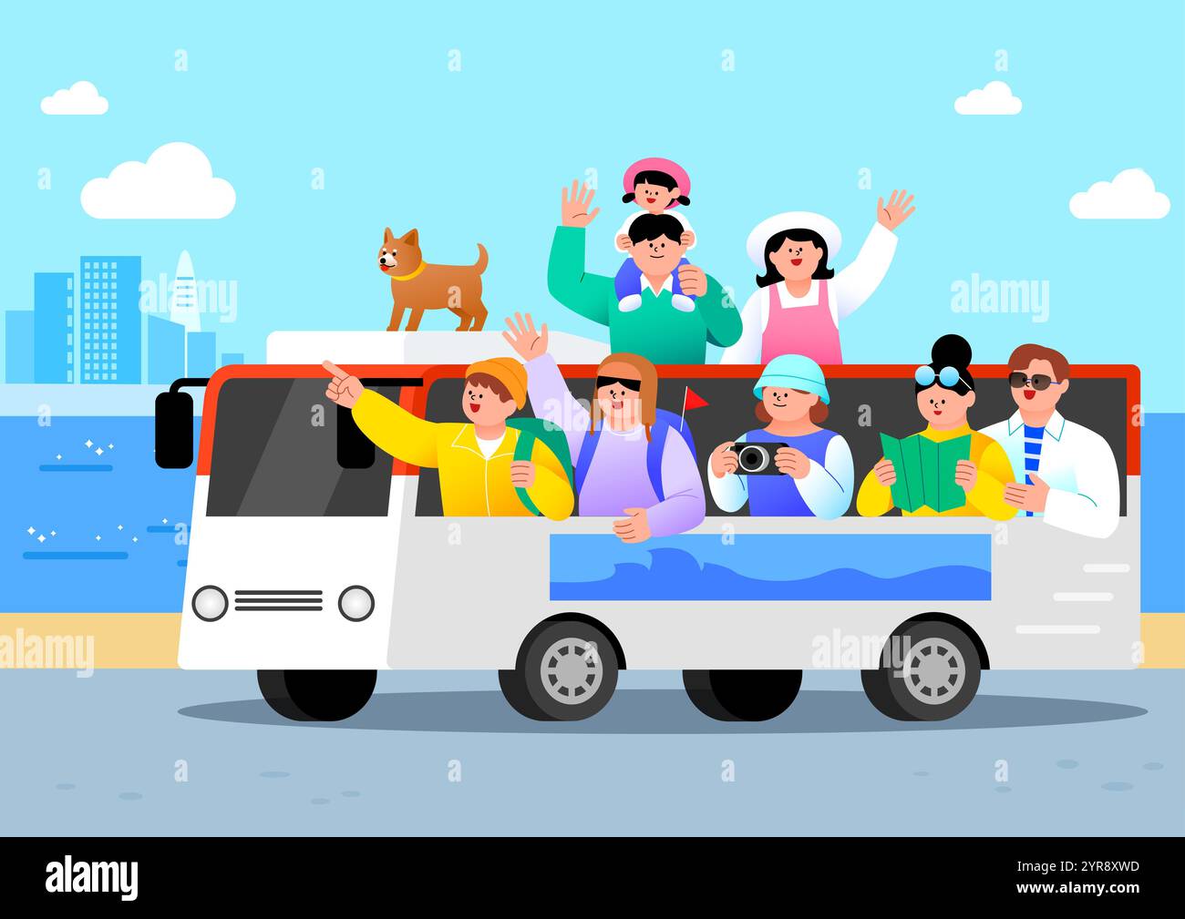 Bus map child hi-res stock photography and images - Alamy