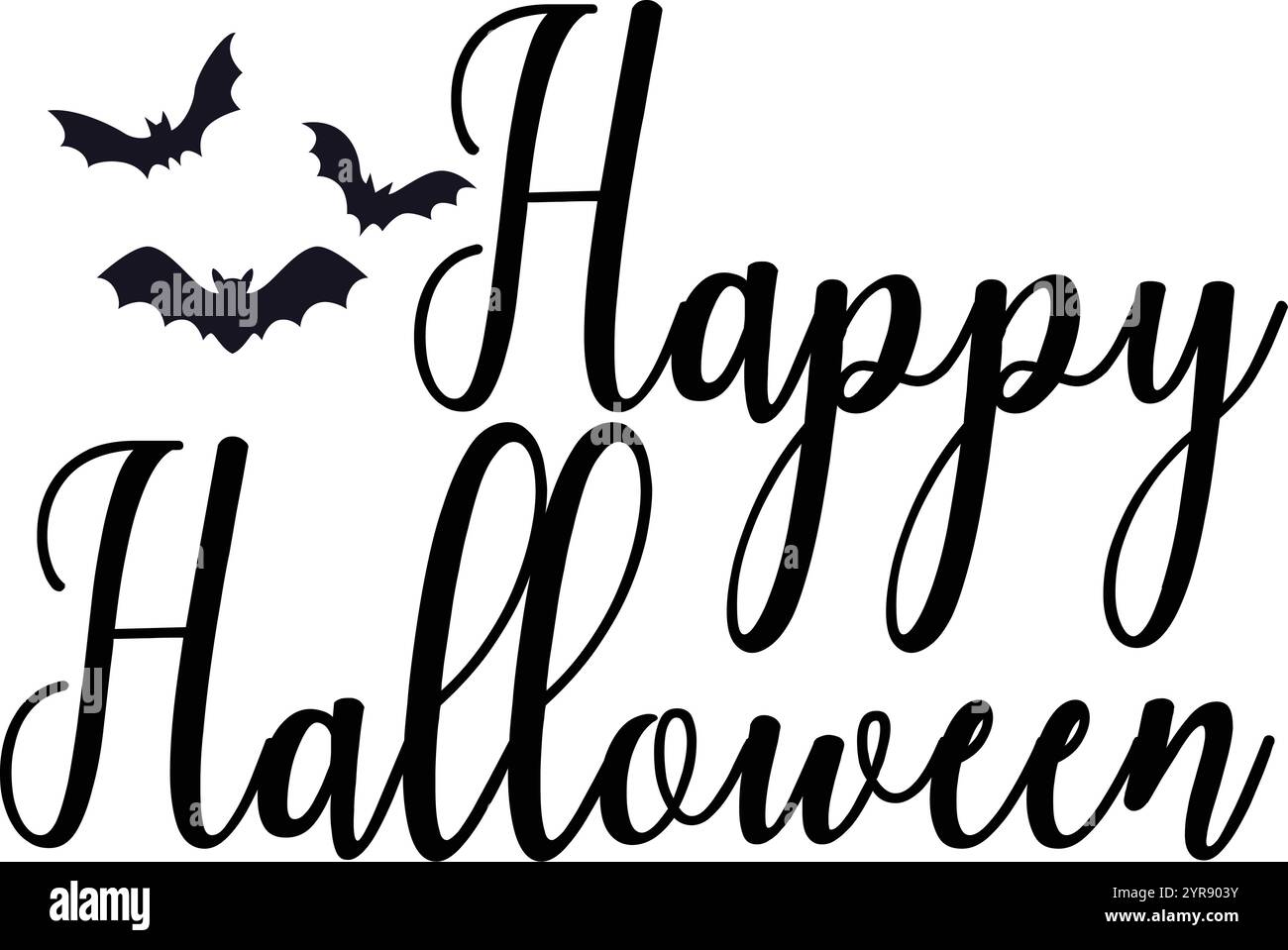 Halloween bats pumpkin decorations Stock Vector Images - Alamy