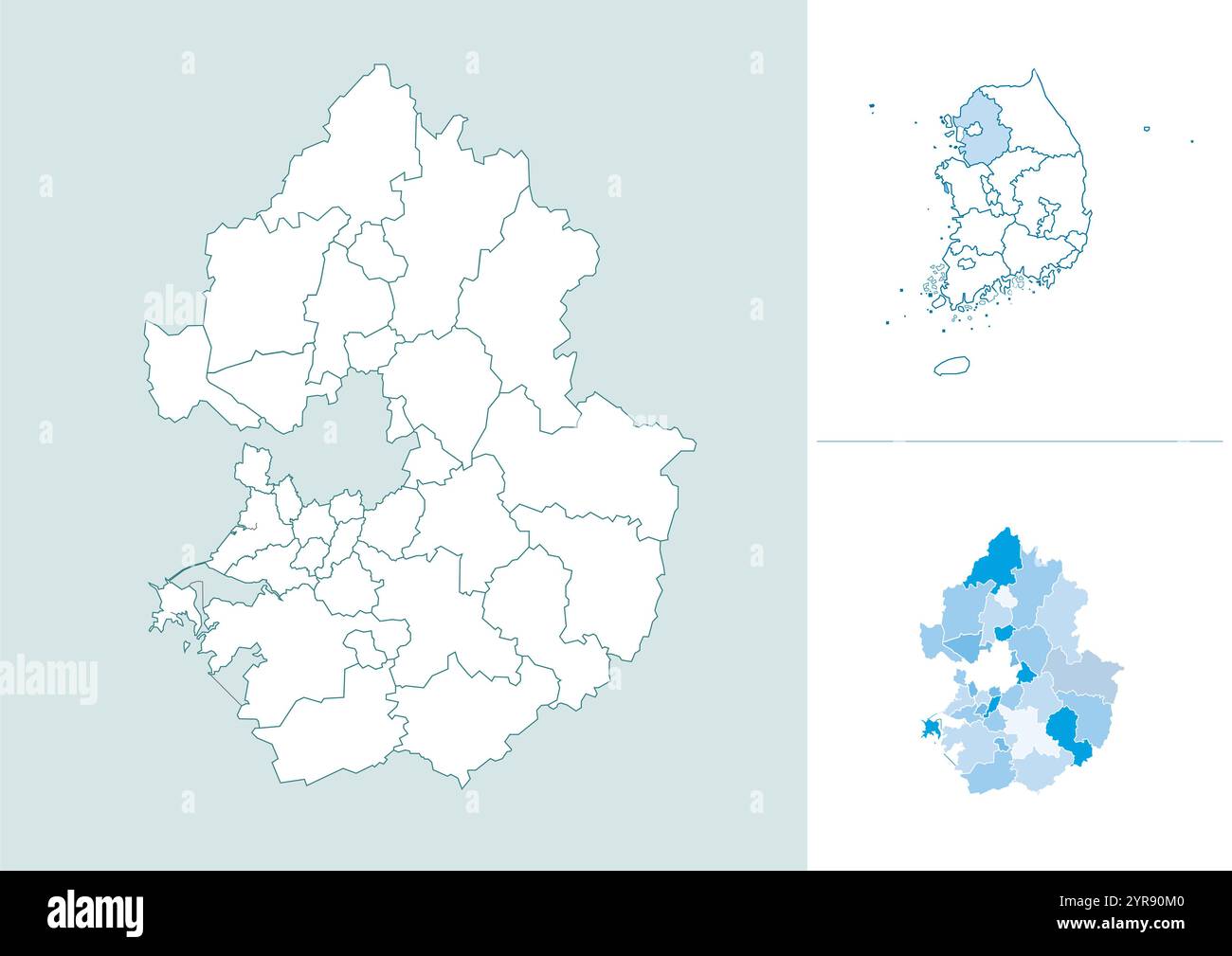 Map of suwon hi-res stock photography and images - Alamy