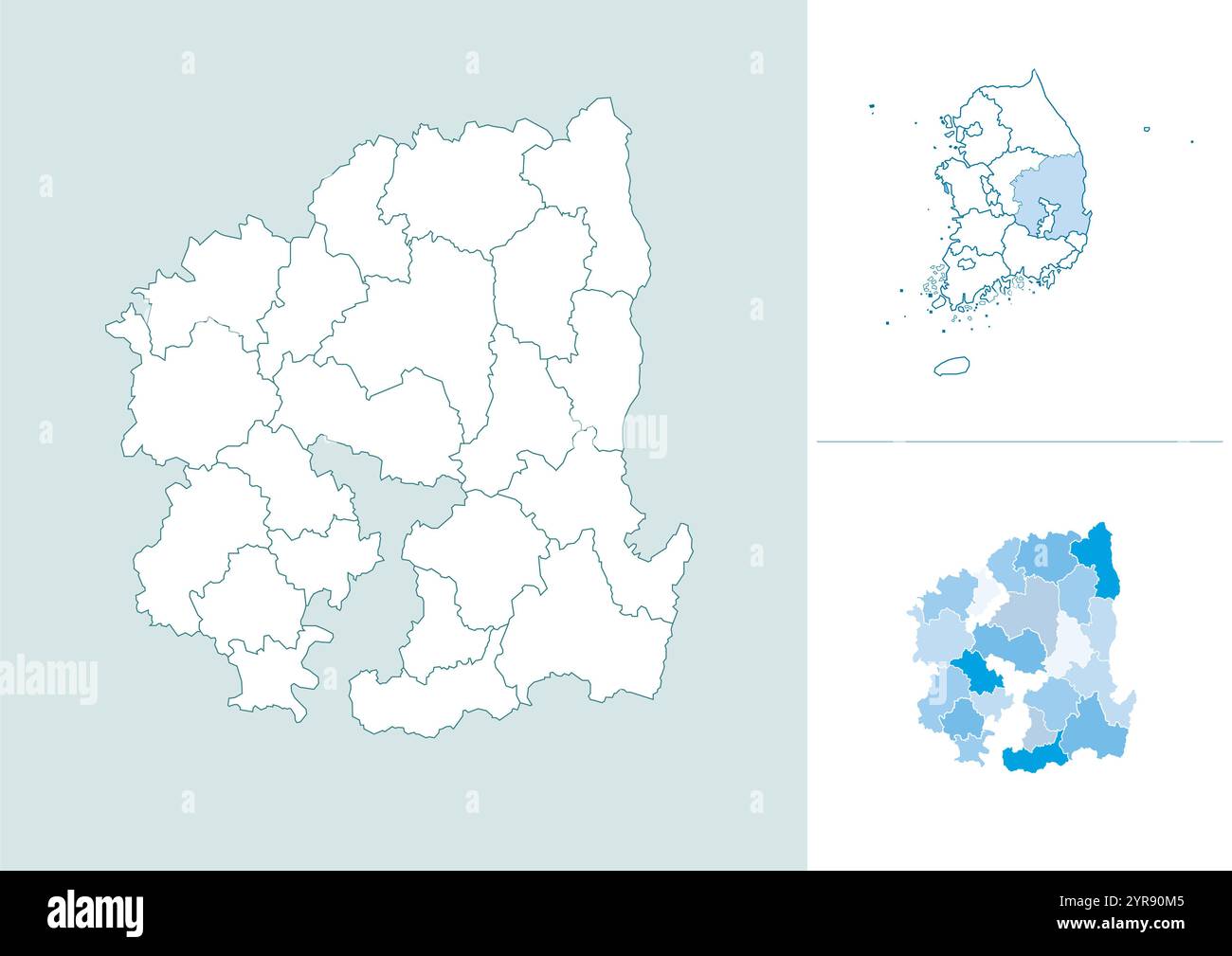 Gyeongsangbuk south korea map hi-res stock photography and images - Alamy