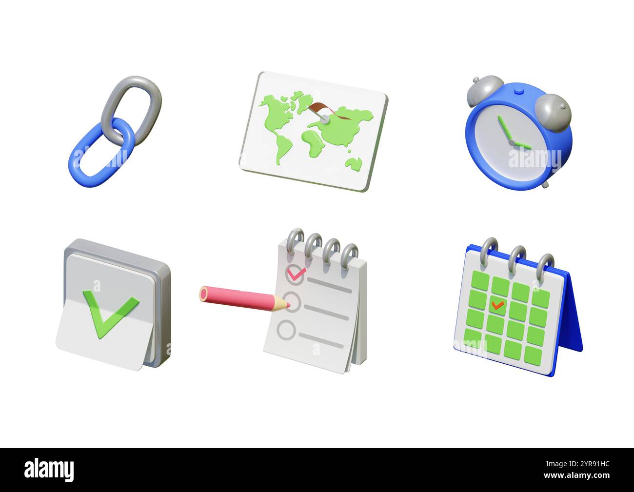 Calendar icons clock map hi-res stock photography and images - Alamy