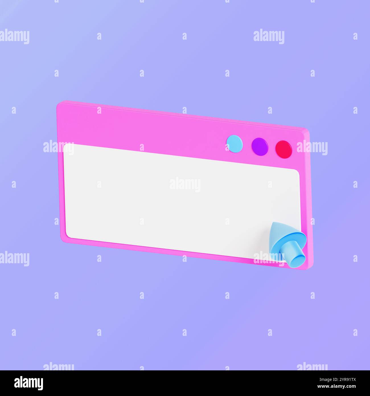 Diary decoration sticker object pop-up window and mouse Stock Photo - Alamy