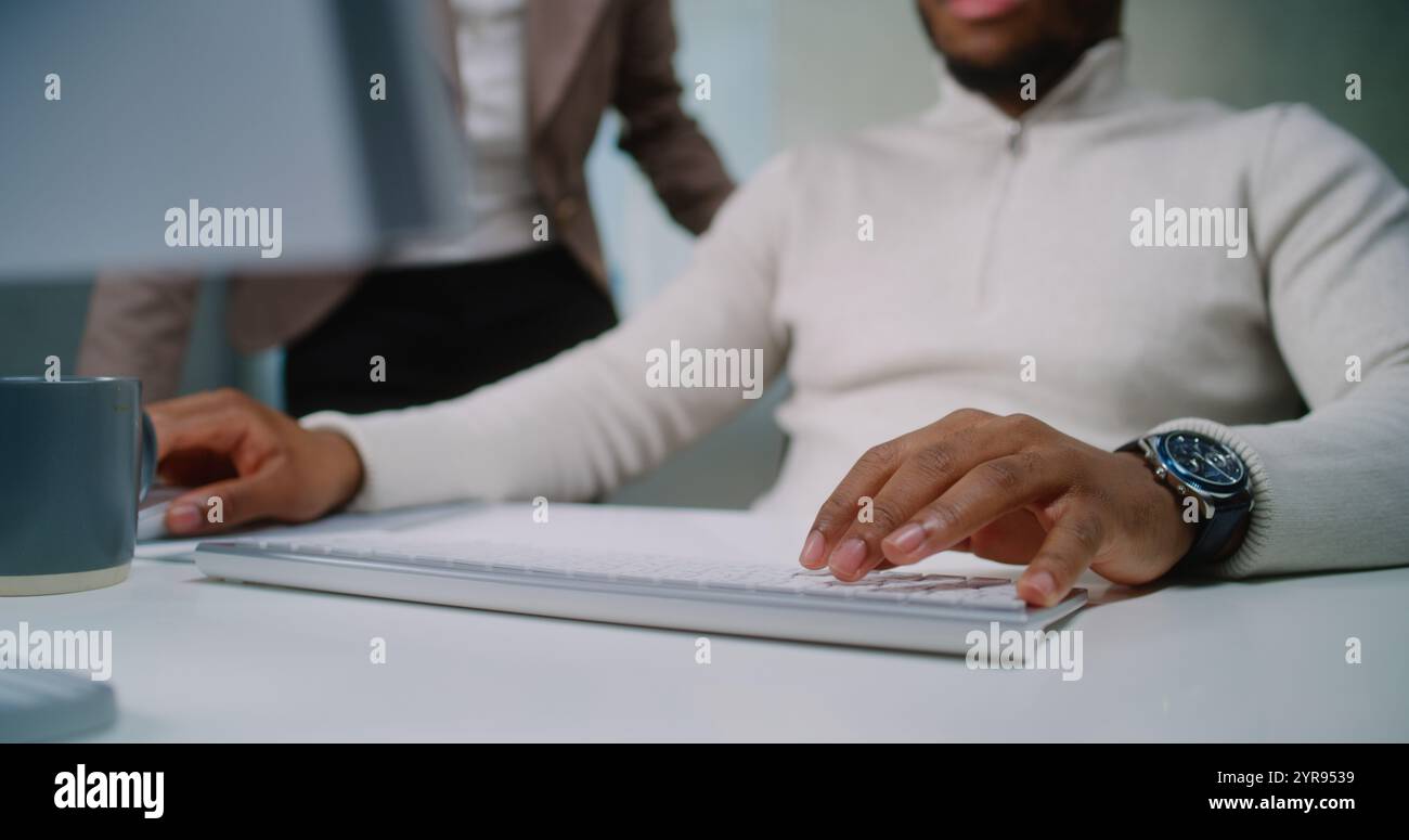 Female company employee uses hi-res stock photography and images - Alamy