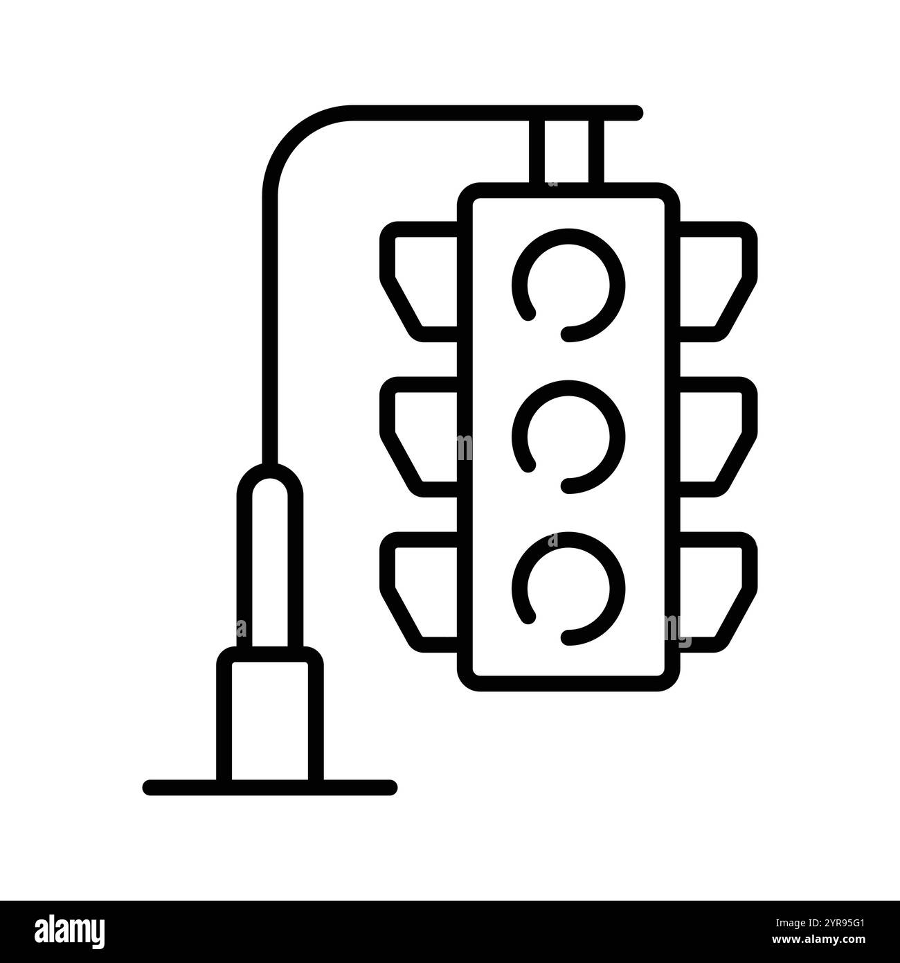 Road signs traffic vector Black and White Stock Photos & Images - Alamy