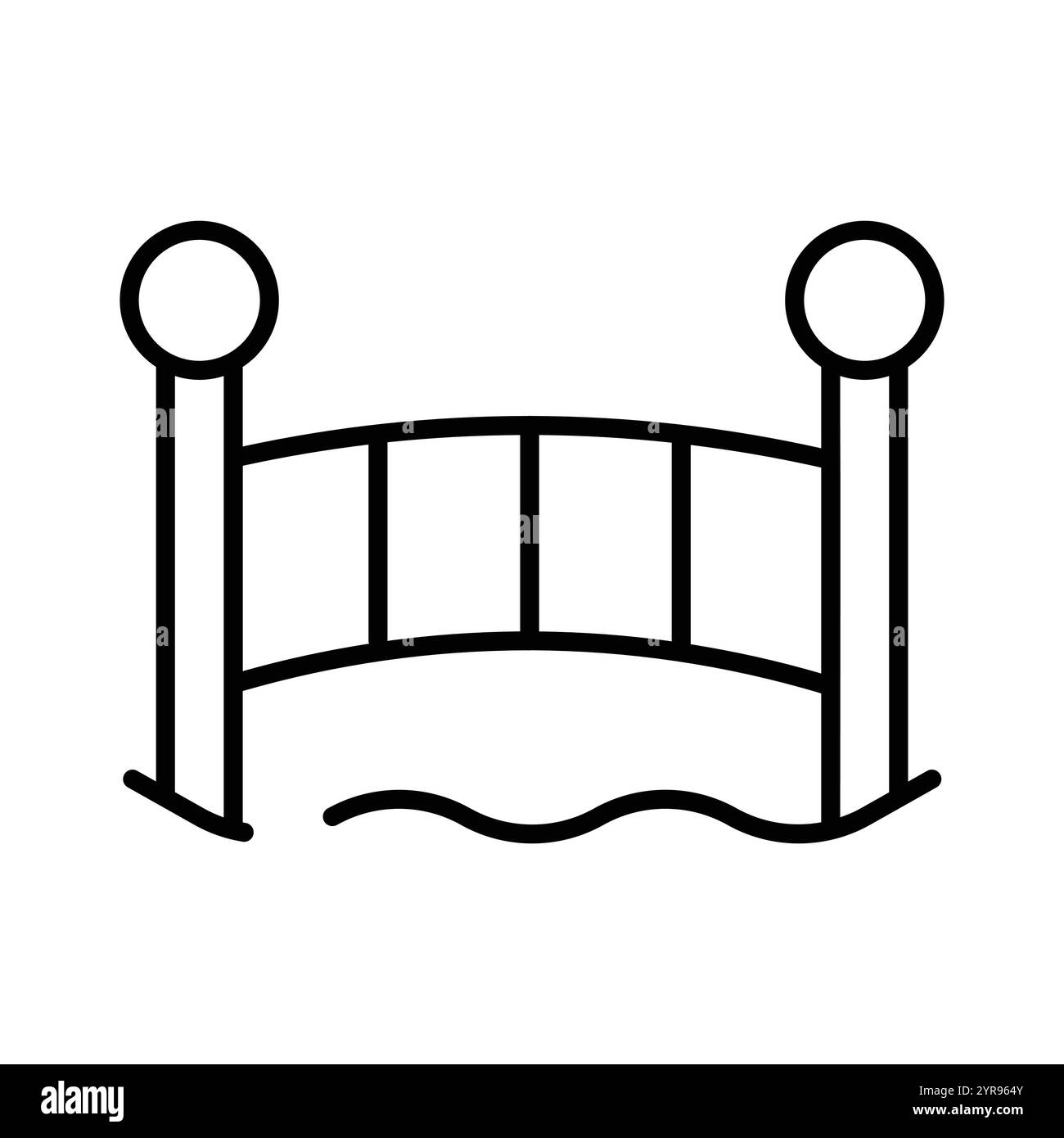Footbridge vector vectors hi-res stock photography and images - Alamy