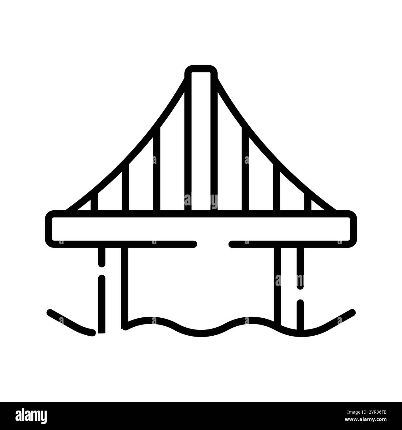 Footbridge vector vectors hi-res stock photography and images - Alamy