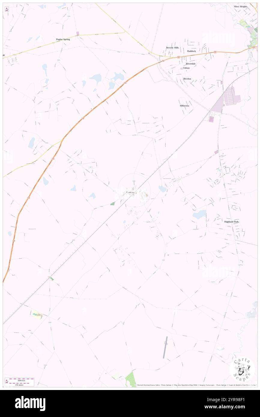 Town of Cordova, Orangeburg County, US, United States, South Carolina ...