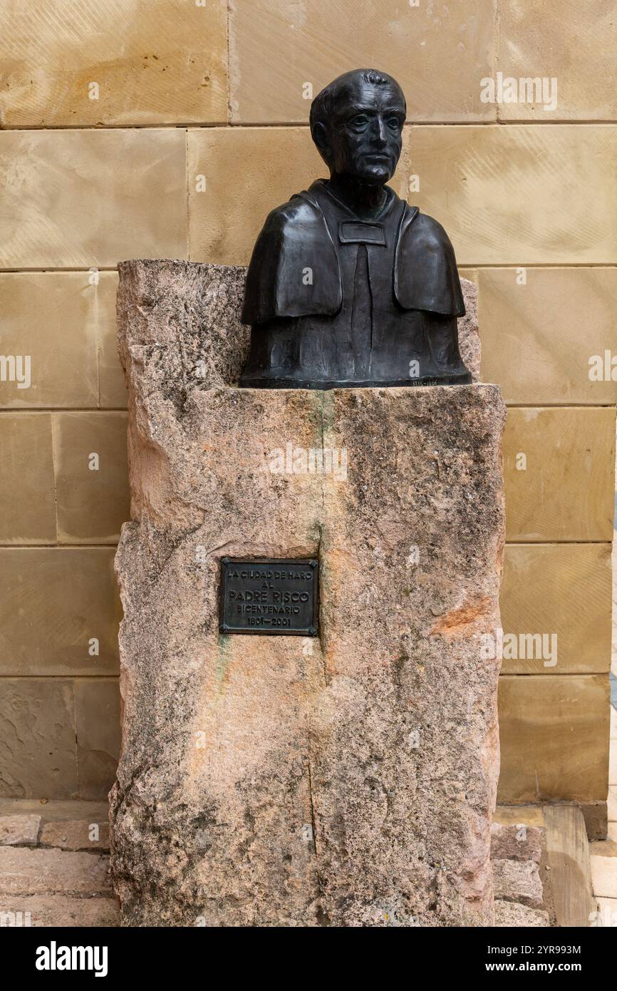 Statue of Padre Risco, Town of Haro, Northern Spain Stock Photo - Alamy