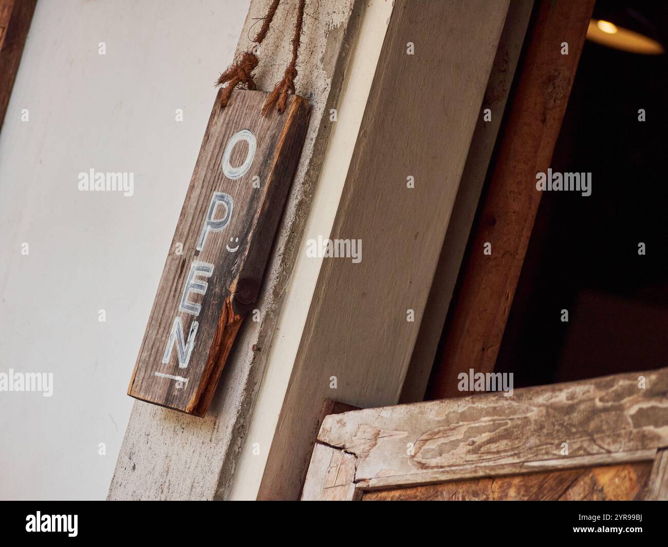 Old fashioned open sign hi-res stock photography and images - Alamy