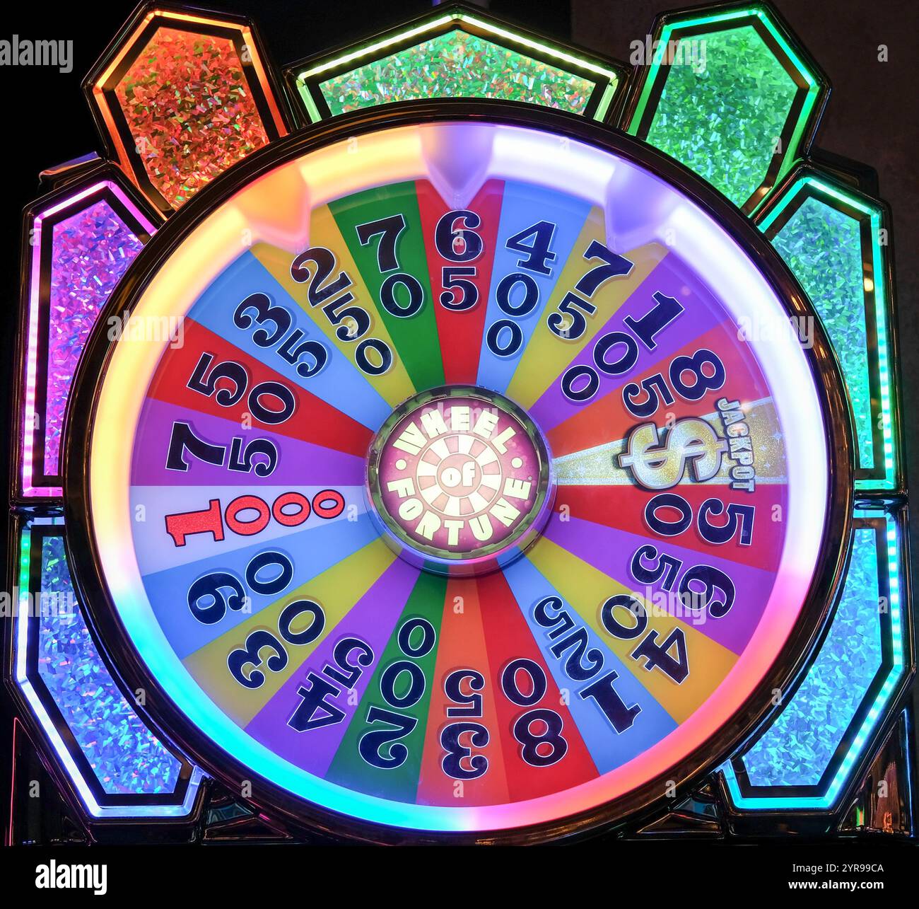 Wheel of fortune machine hi-res stock photography and images - Alamy
