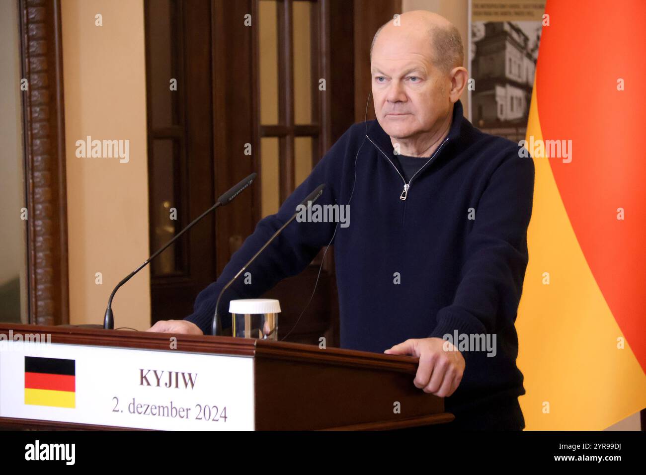 Non Exclusive: KYIV, UKRAINE - DECEMBER 2, 2024 - Federal Chancellor of ...