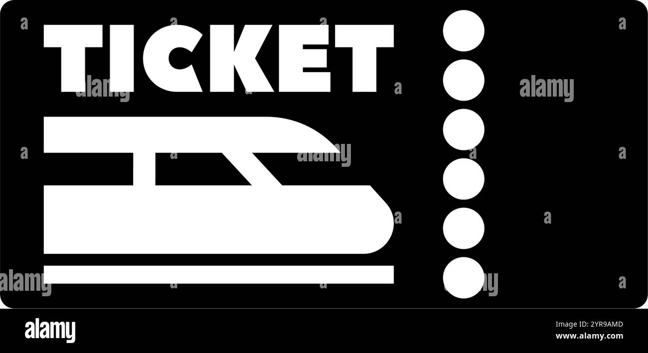 Class train ticket Black and White Stock Photos & Images - Alamy