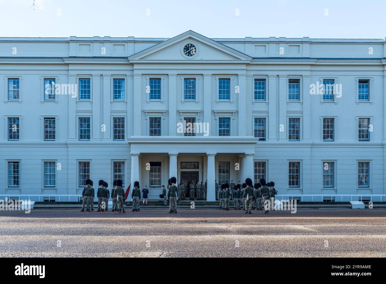 London, UK - March 27, 2024: Royal Guards training outside Wellington ...