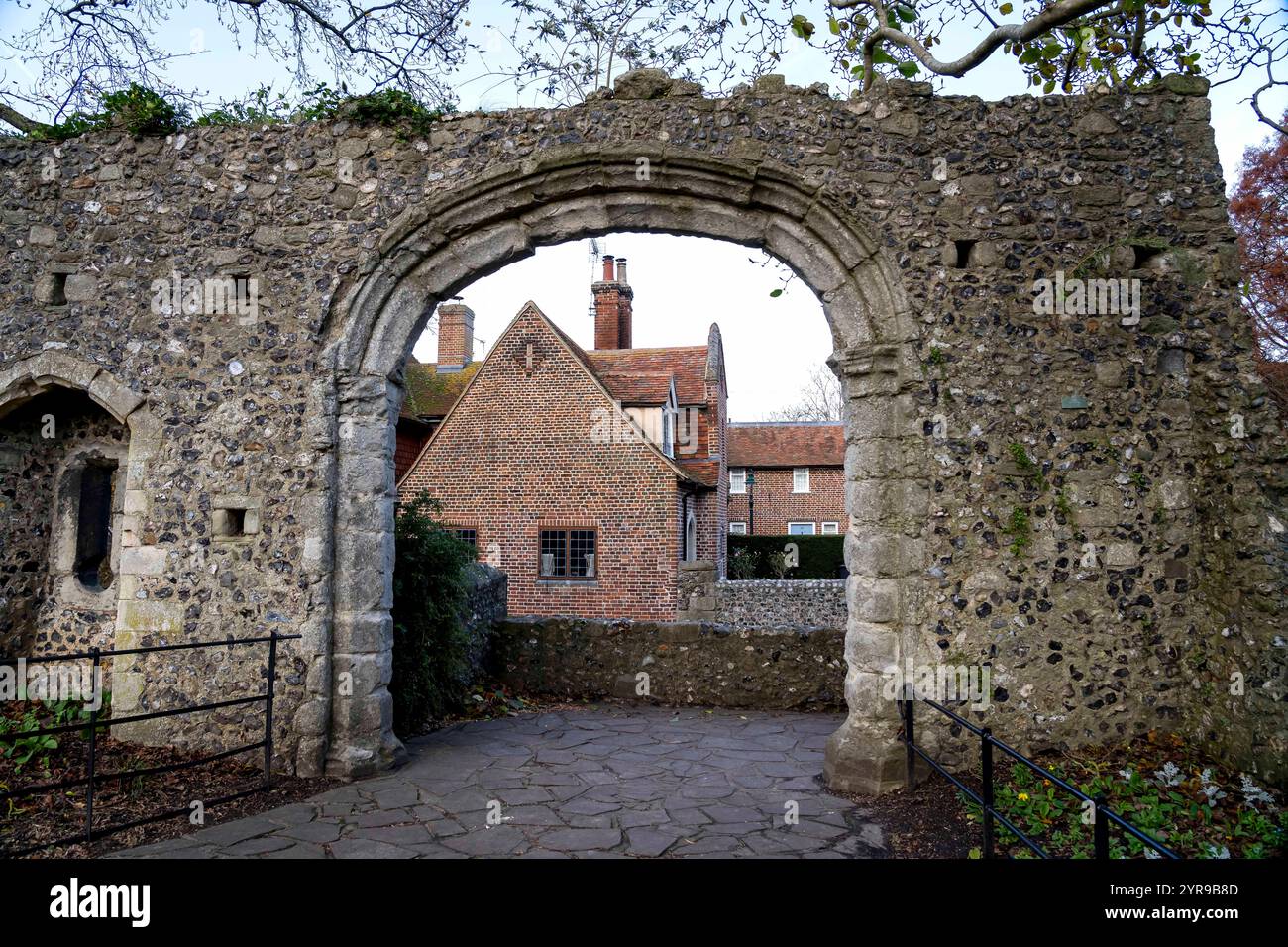 Westgate gardens medieval archway hi-res stock photography and images ...