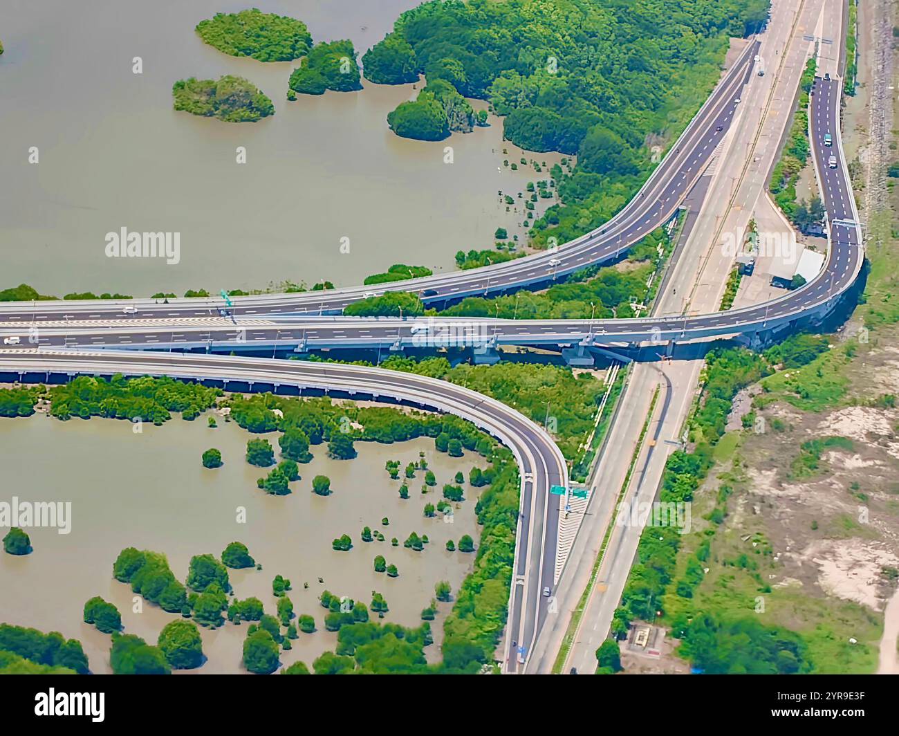 Top aerial view indonesia highway hi-res stock photography and images ...