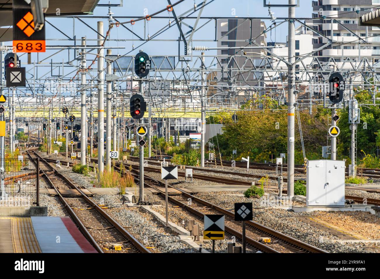 Rail transport in Osaka in Japan Stock Photo - Alamy