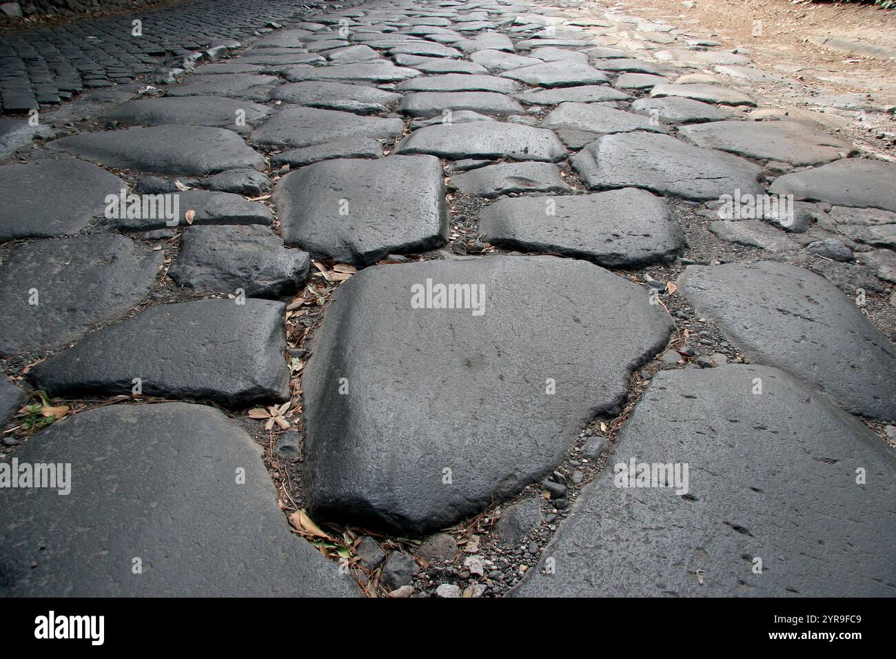 Italy. Rome. The Appian Way (Via Apia). Road connected Rome to Brindisi ...