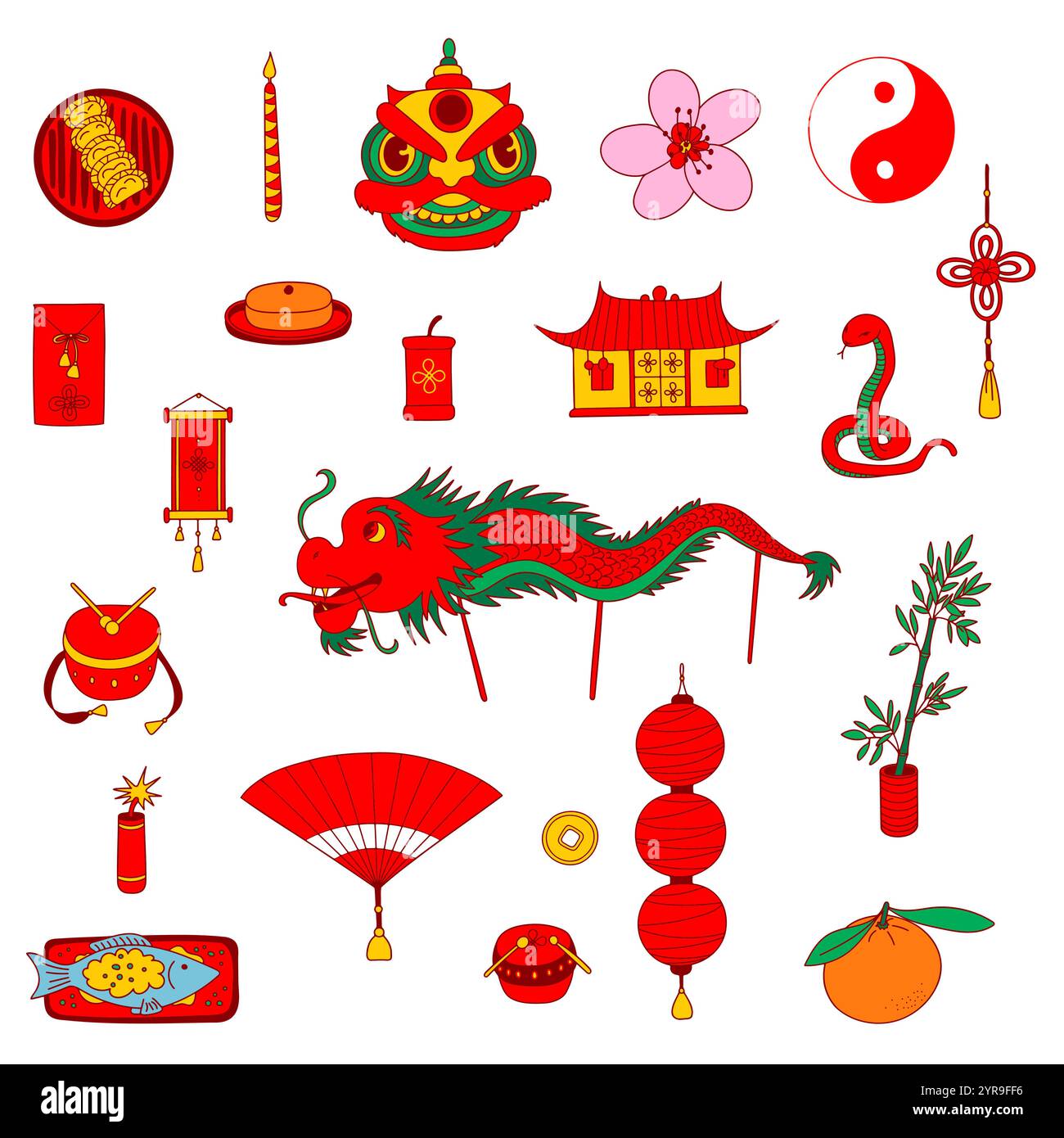 Chinese firecrackers clipart Cut Out Stock Images & Pictures - Alamy
