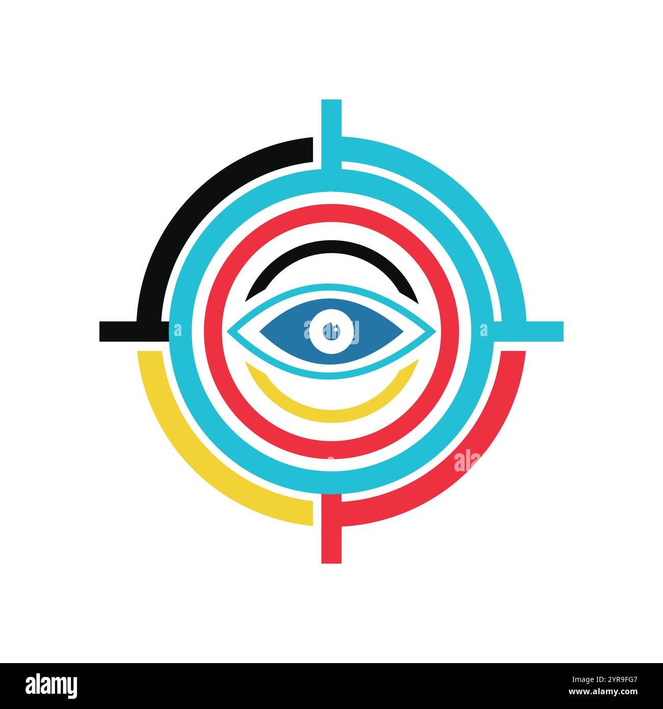 View of target logo Stock Vector Images - Alamy