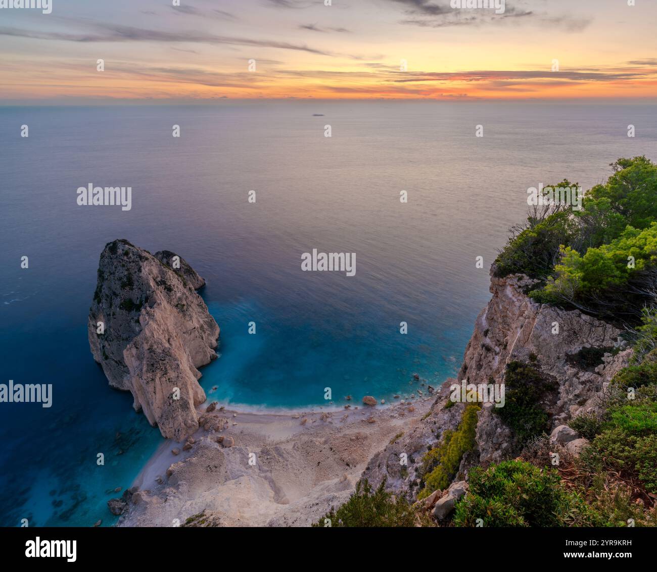 The magnificent limestone rock formations of Myzithres in Keri ...