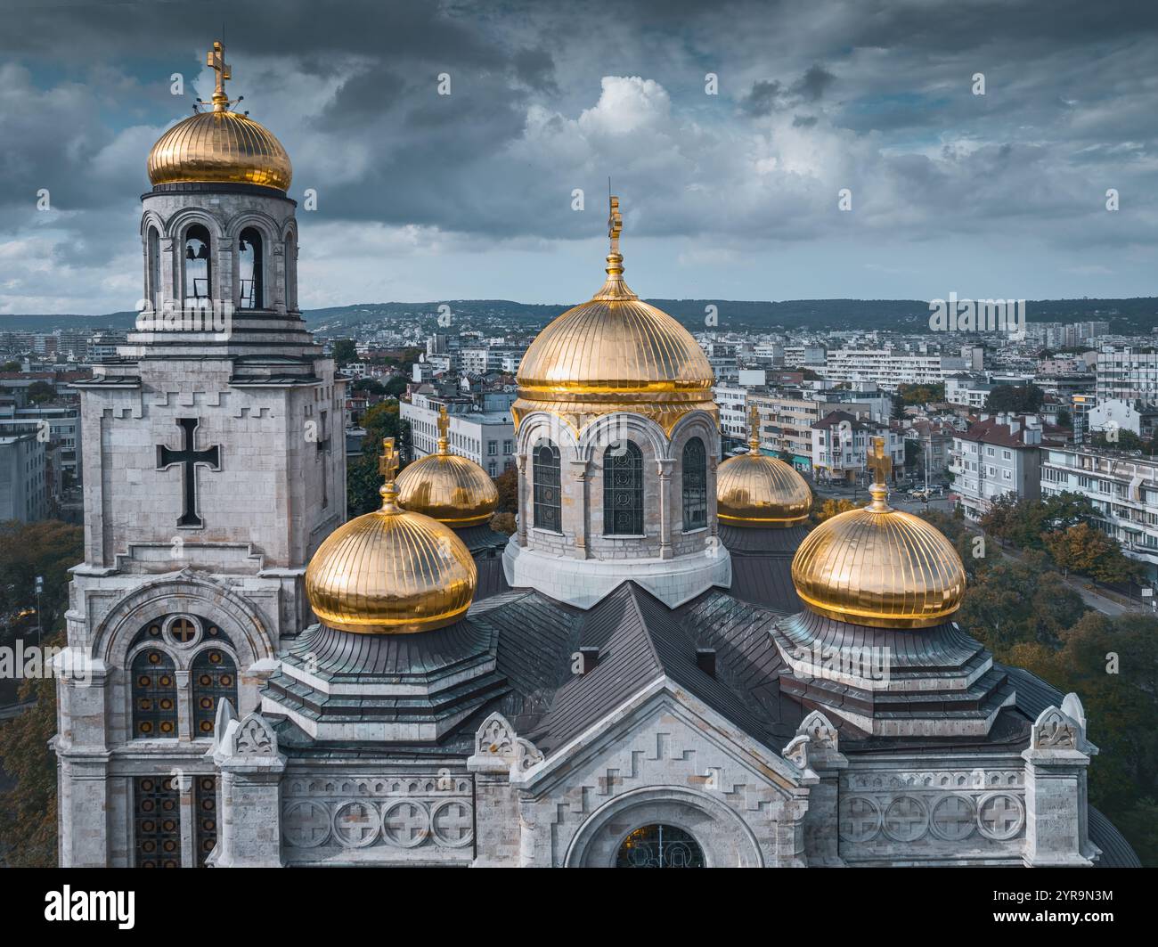 The Gold Cathedral of the Assumption in Varna city, Bulgaria Stock ...