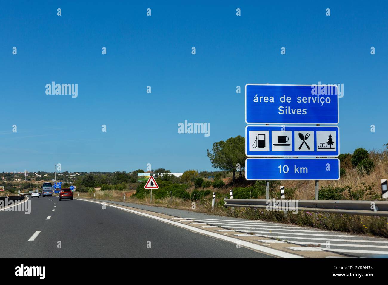 Road and Motorway signs in Portugal Stock Photo - Alamy
