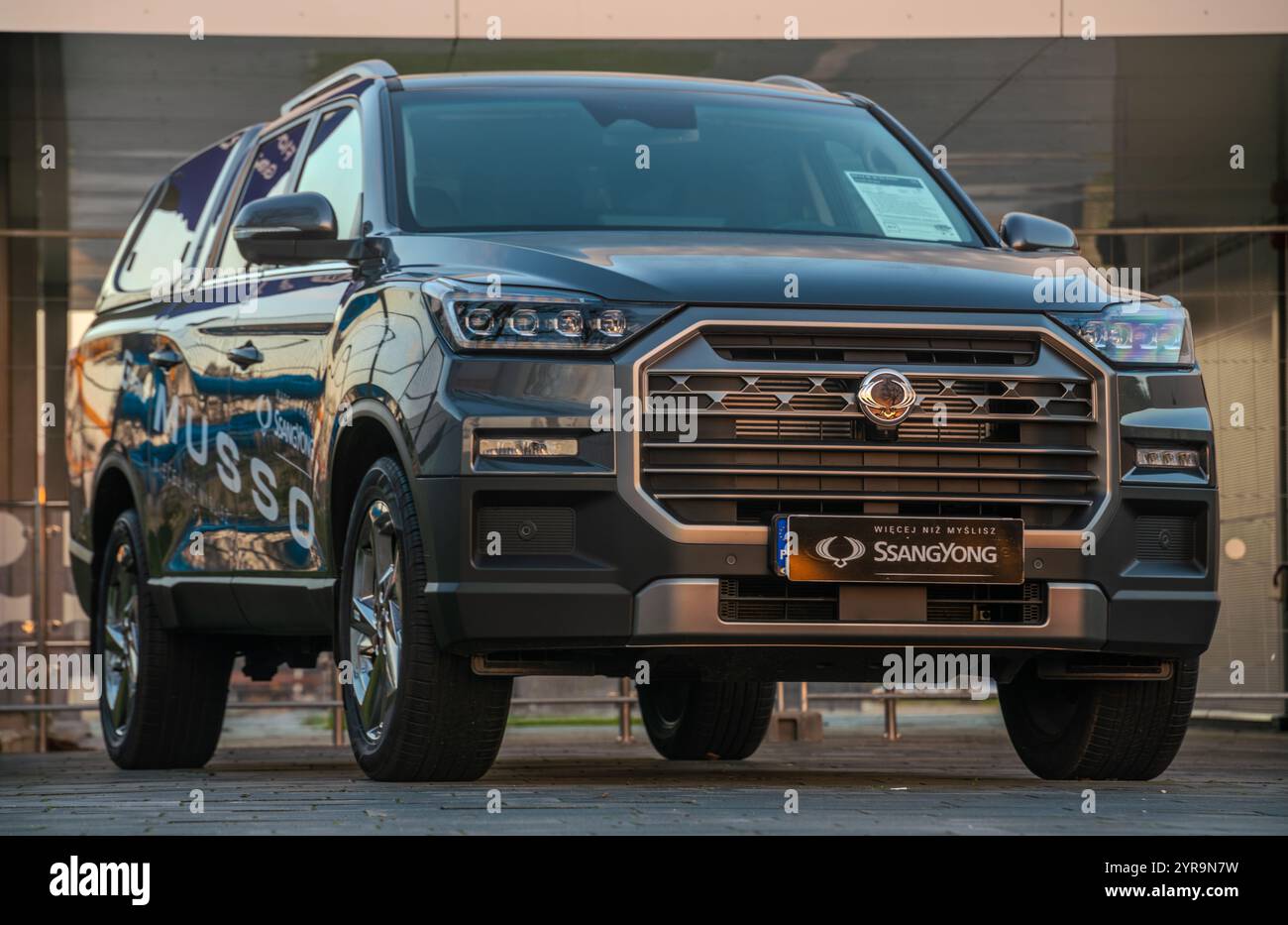 New SsangYong Musso Grand 2024 Terrain car on frame Stock Photo - Alamy