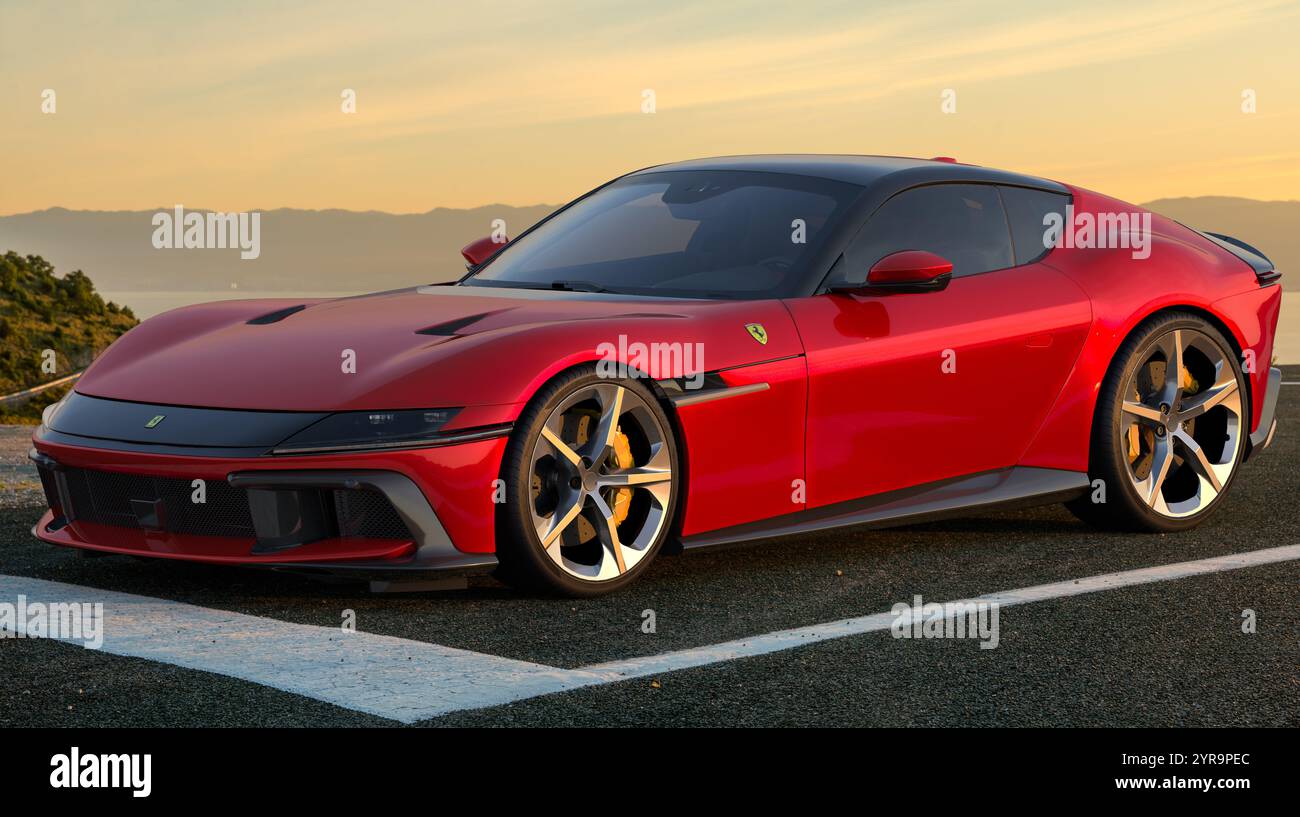 Ferrari 12 Cilindri: The new flagship from Maranello Stock Photo - Alamy
