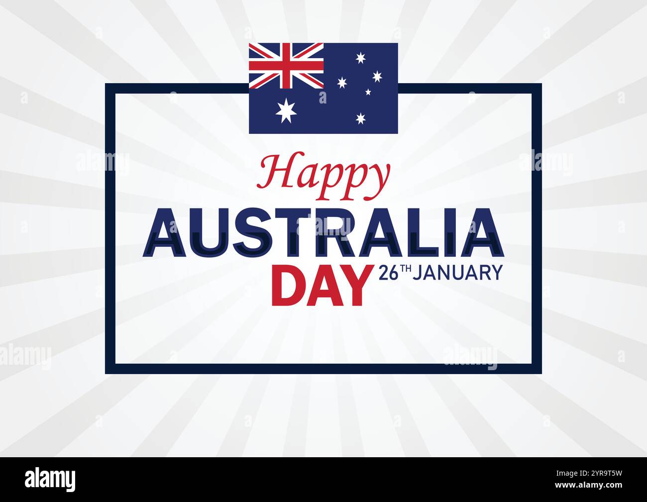 Happy Australia Day wallpaper with shapes and typography, banner, card ...
