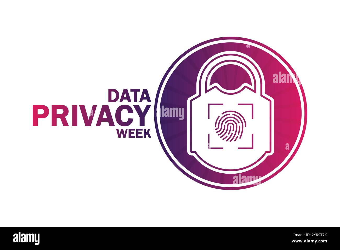 Data Privacy Week Vector illustration. Holiday concept. Template for ...