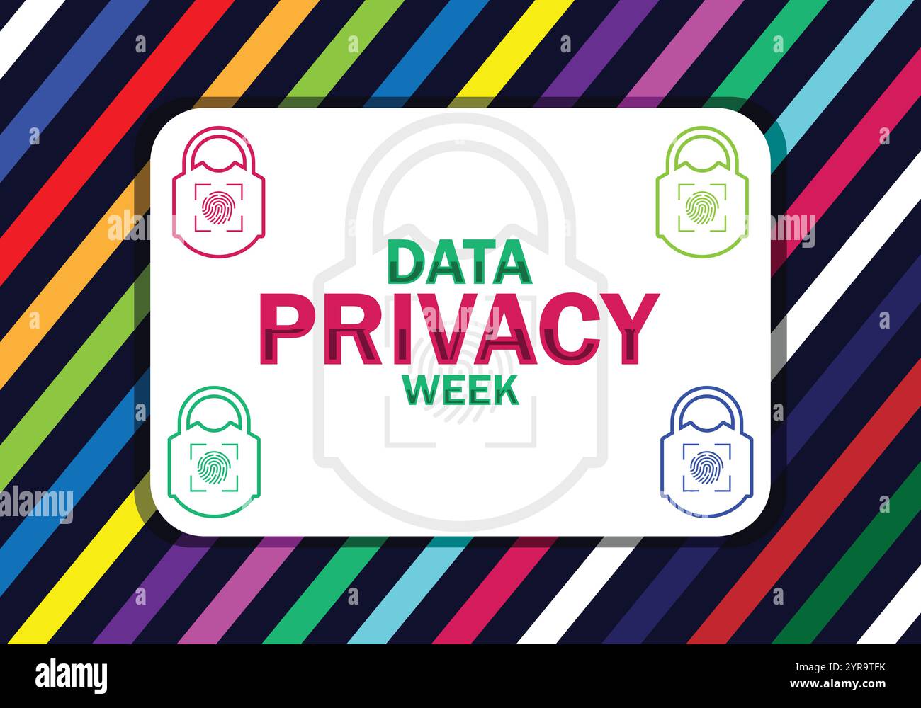 Data Privacy Week Vector illustration. Suitable for greeting card, poster and banner Stock ...