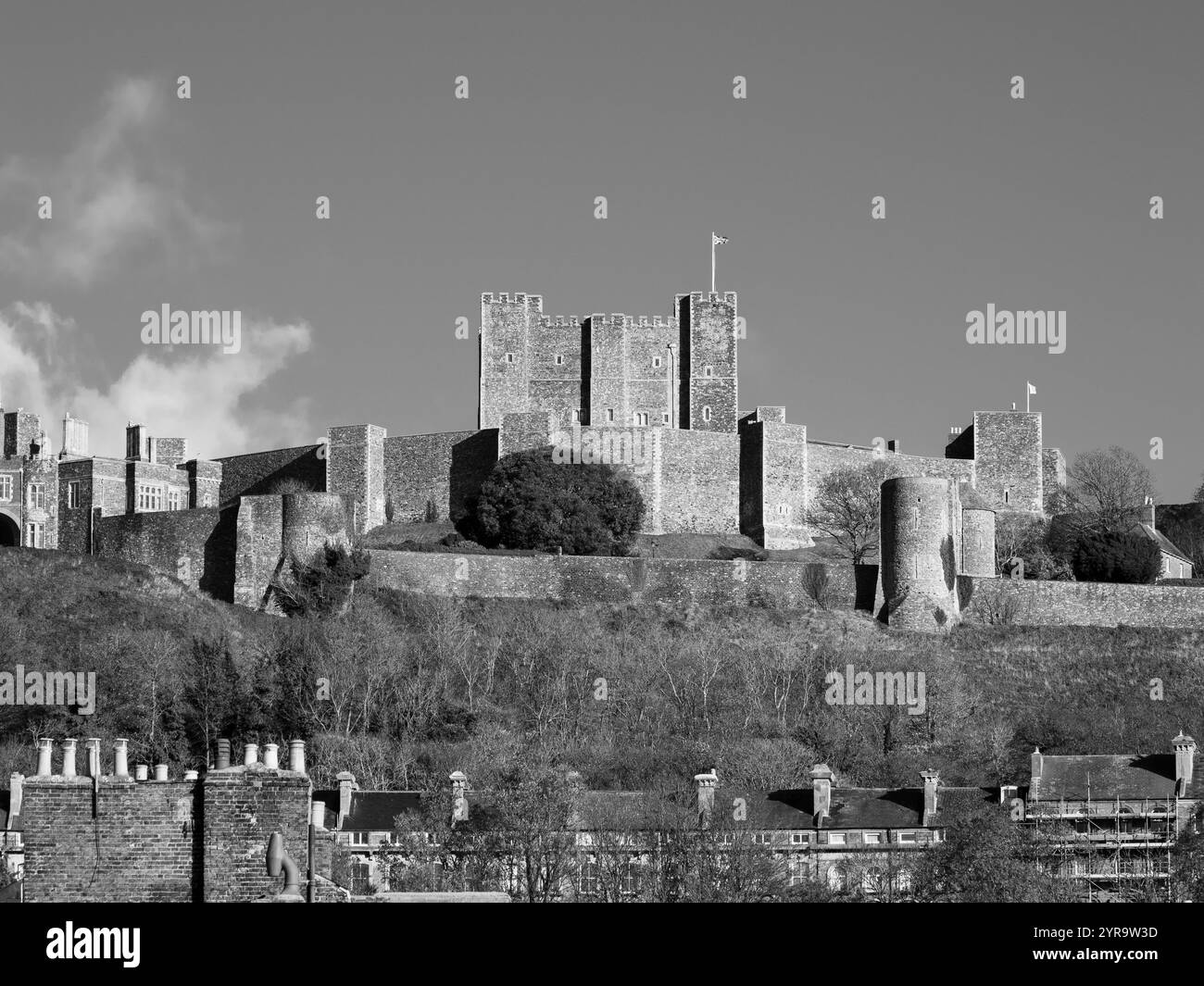 Dover castle black and white Black and White Stock Photos & Images - Alamy