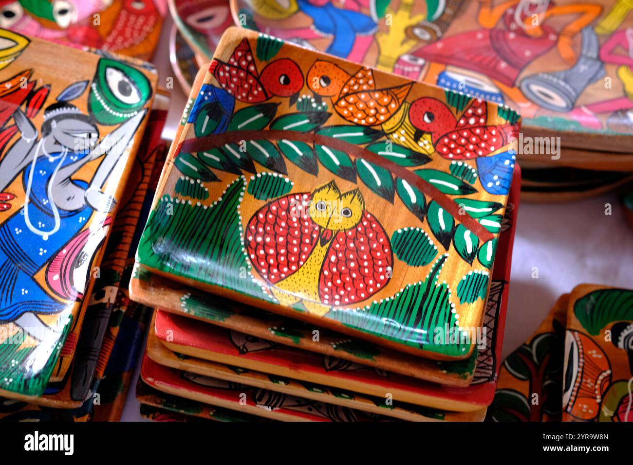 Colorful works of handicraft, home decor items for sale during ...