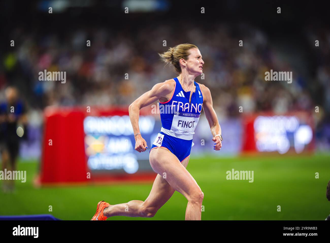 The 3000 metres steeplechase at the paris 2024 olympic games hi-res ...
