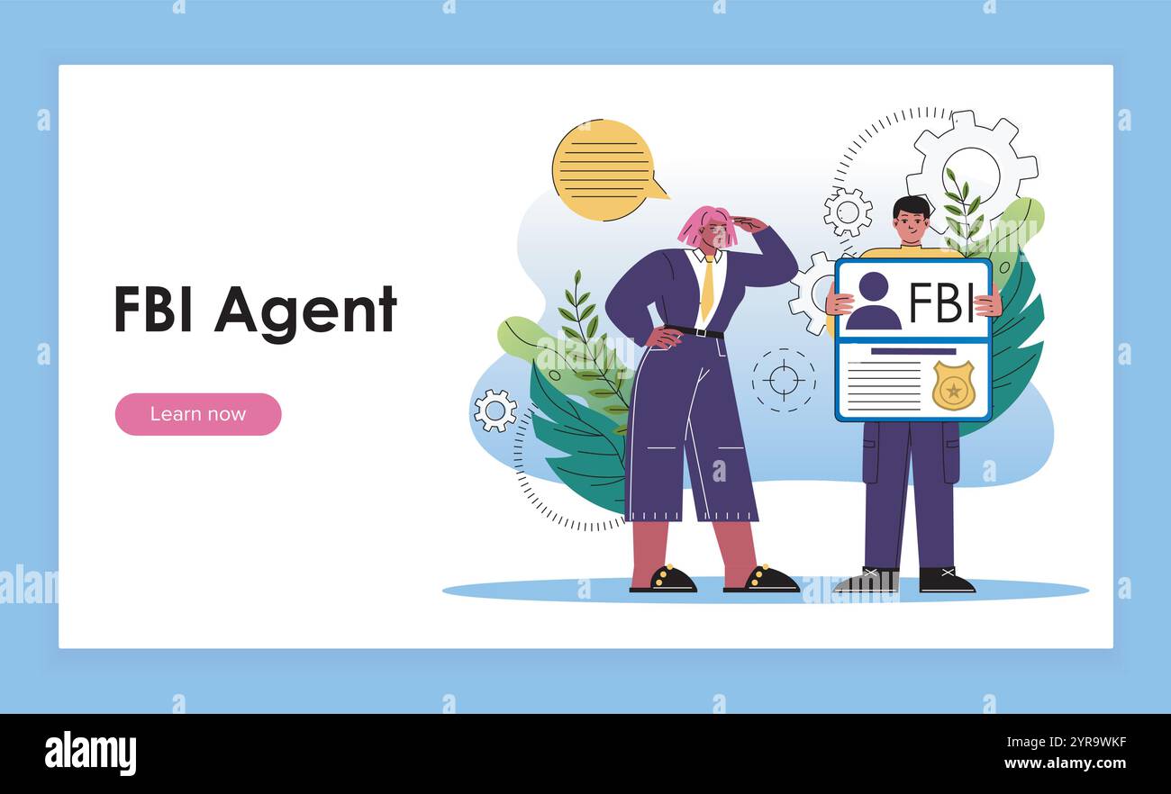 Fbi officers Stock Vector Images - Alamy