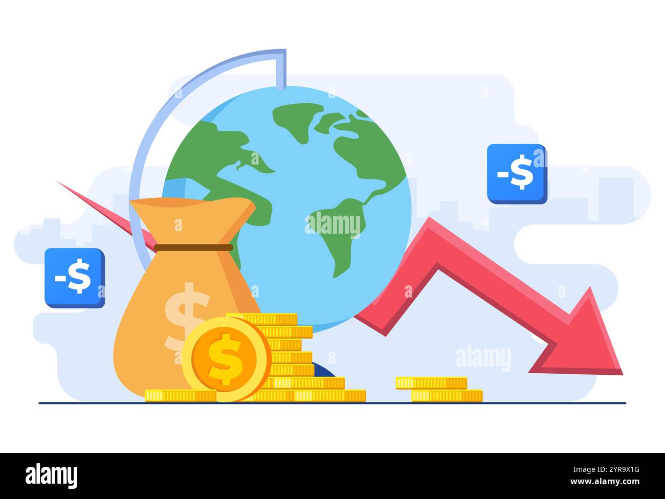 Financial crisis, Economic recession, Market crash, Bankruptcy, Company failure, Debt, Loss of ...