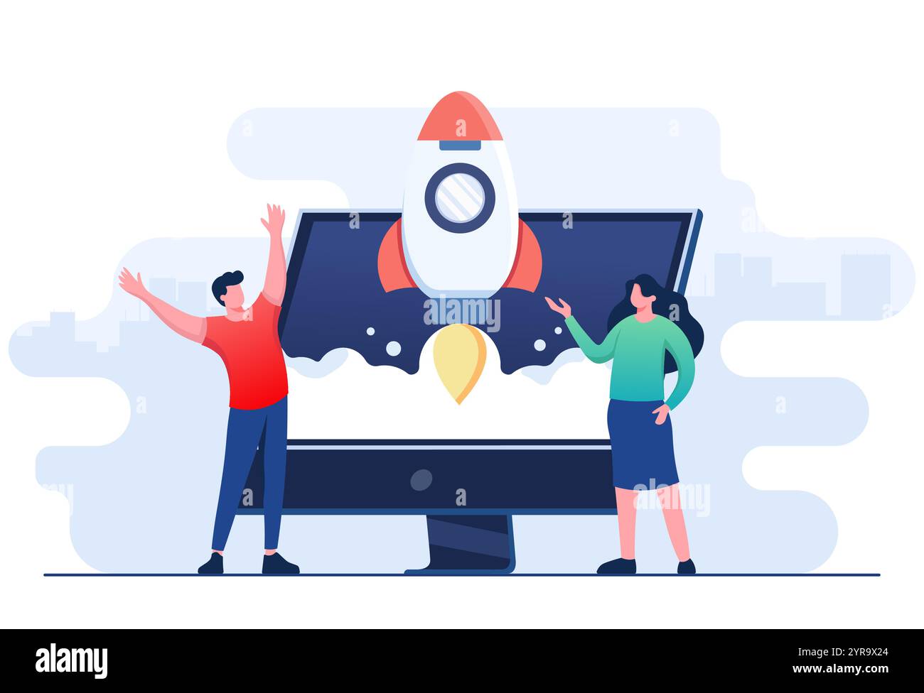 Technology innovation flight Stock Vector Images - Alamy