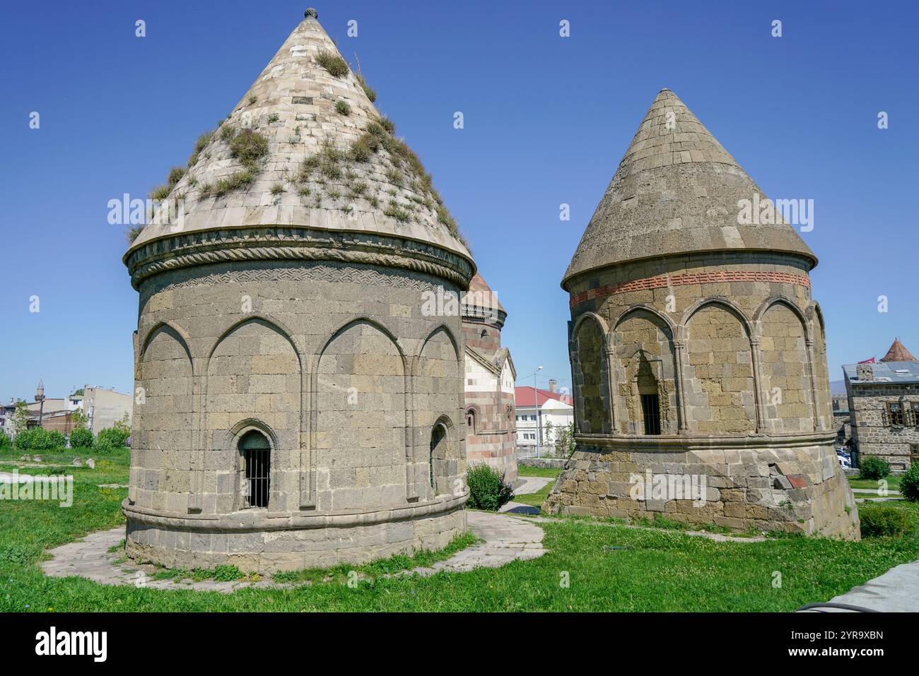 Three tombs (Turkish: Üç Kümbetler) in Erzurum. It is among the most ...