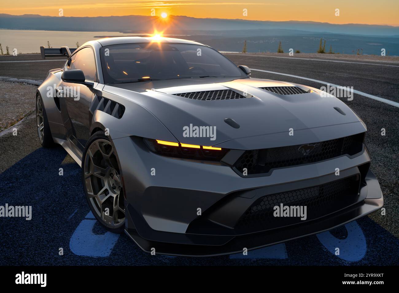 Ford Mustang GTD: supercar power with Mustang soul Stock Photo - Alamy