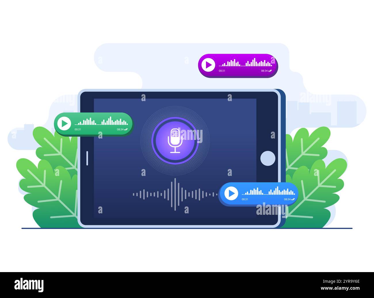 Call echo Stock Vector Images - Alamy