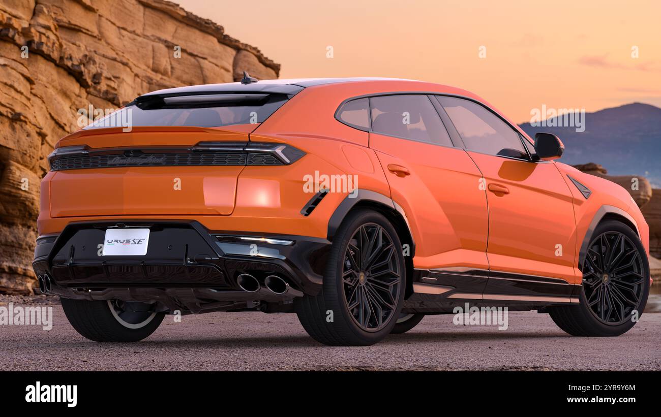 Lamborghini Urus SE plug-in drive with 800 hp Stock Photo - Alamy