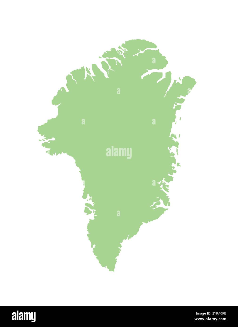 Map of Greenland. Silhouette of island Stock Vector Image & Art - Alamy