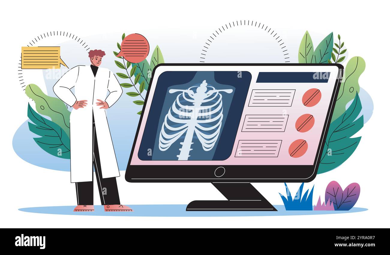 Man chest pain doctor Stock Vector Images - Alamy