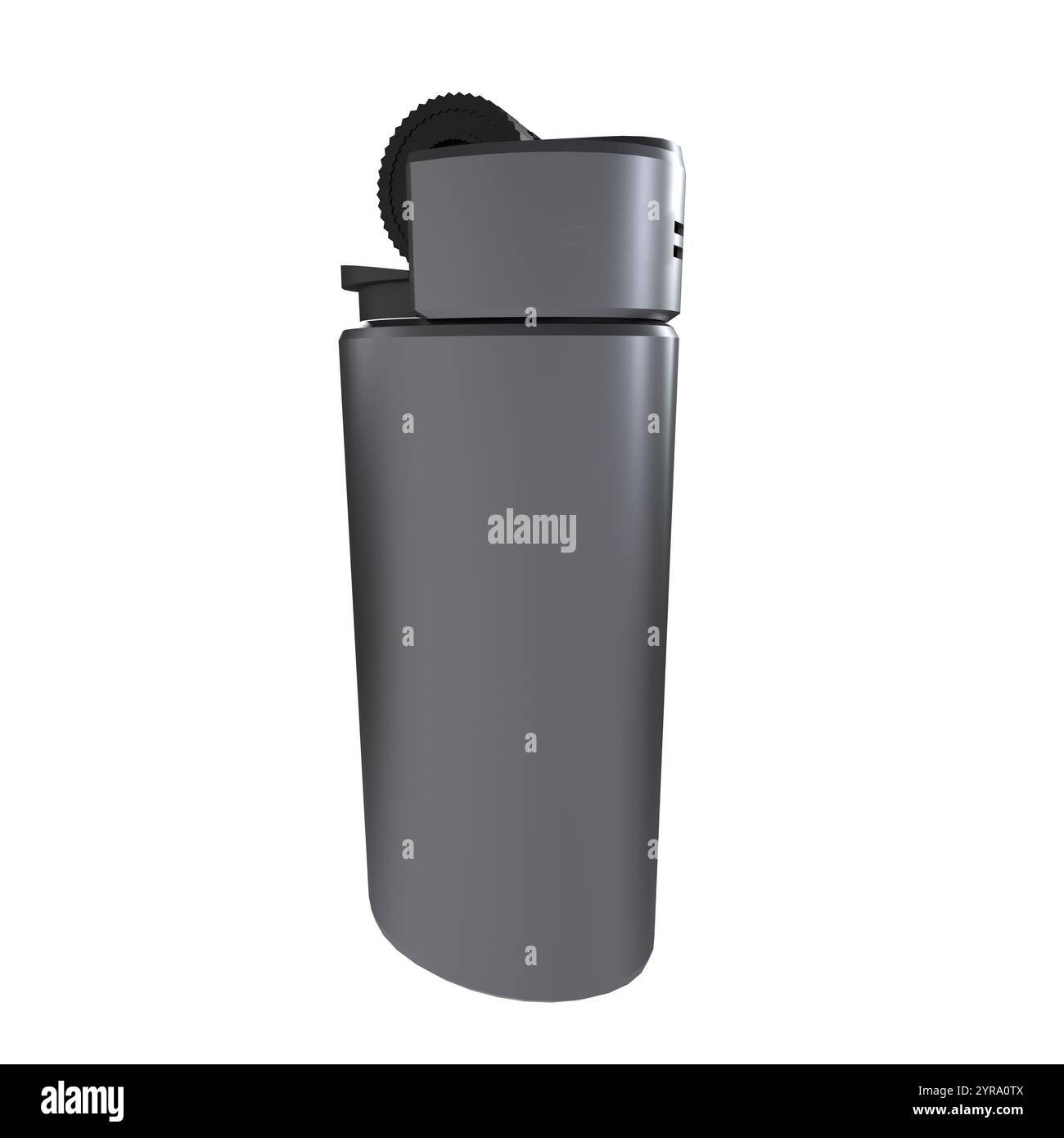 A detailed 3d model of a classic lighter showcasing its mechanical ...