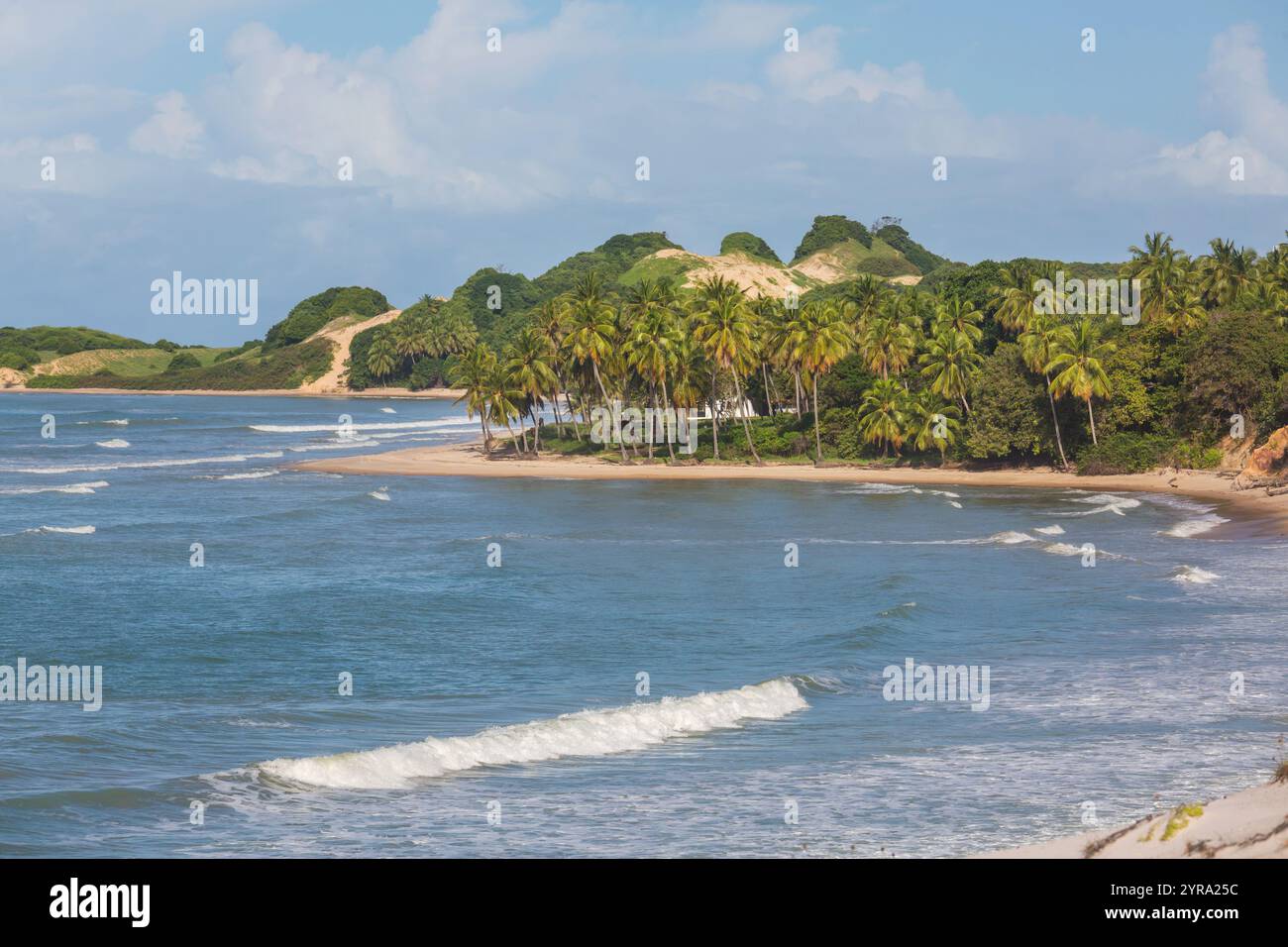 Beautiful summer landscapes on the tropical beach in Brazil. Vacation ...