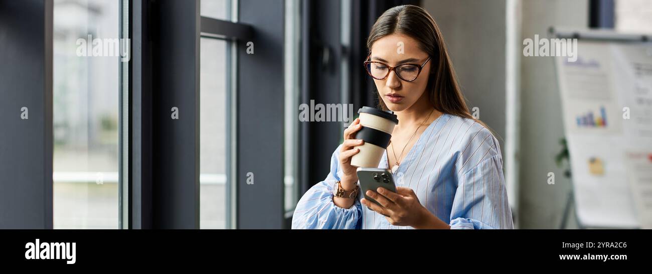 Beautiful young woman sips warm hi-res stock photography and images - Alamy