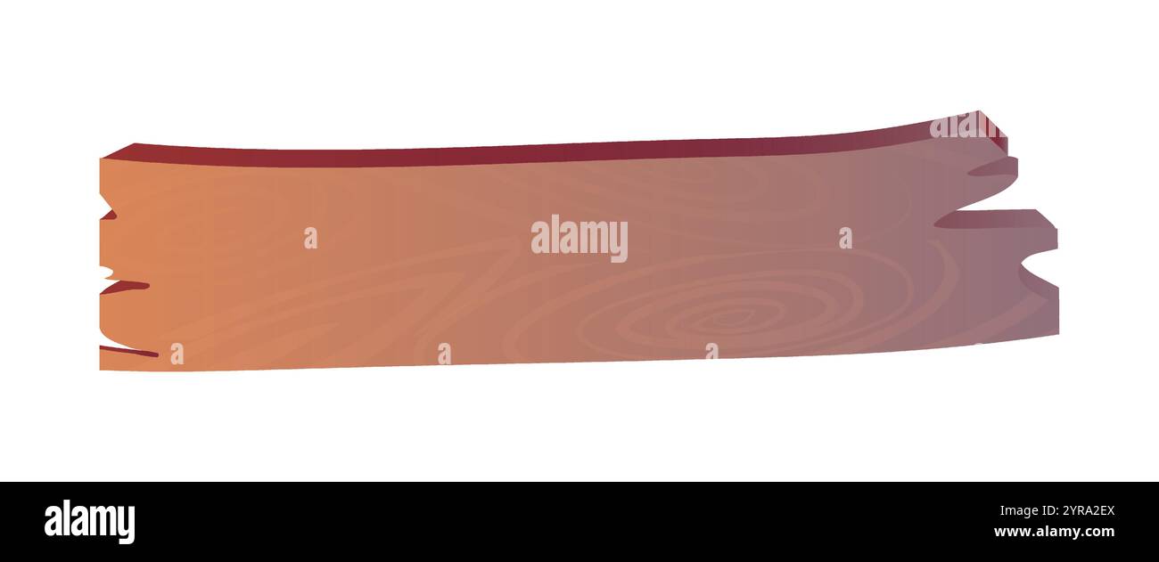 Wooden ribbon template. Hardwood signboard and plank. Wood pointer and ...