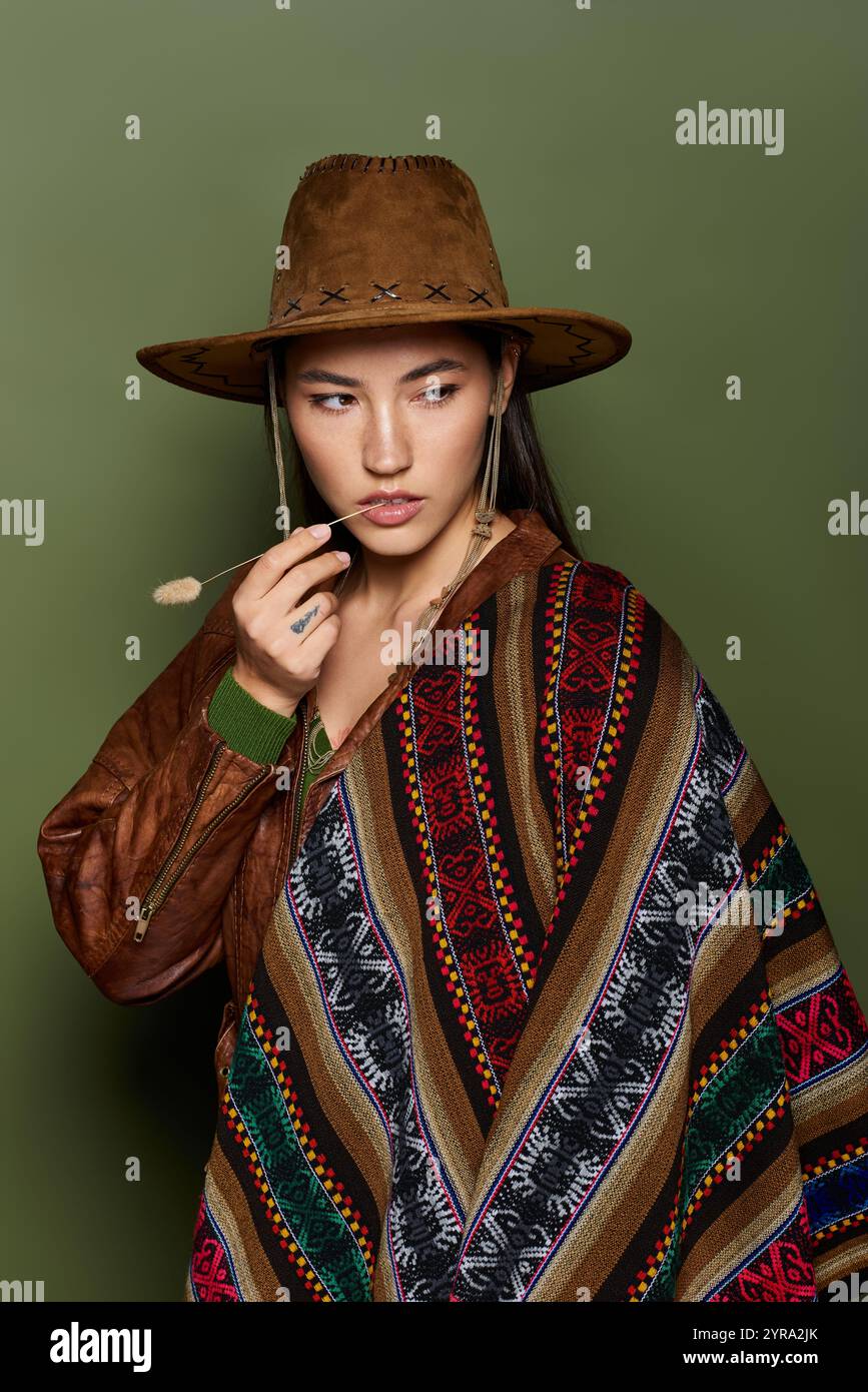 Woman in traditional attire gazes hi-res stock photography and images ...