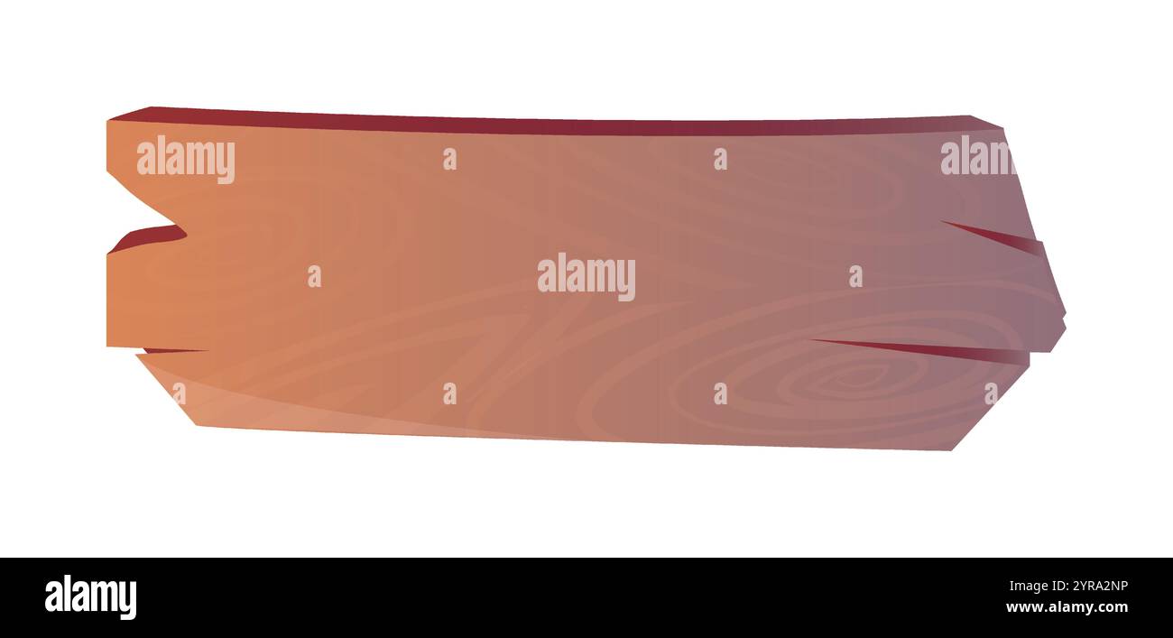 Wooden ribbon template. Hardwood signboard and plank. Wood pointer and ...